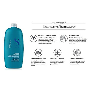 Alfaparf Milano Semi Di Lino Curl Enhancing Hair Shampoo - Anti Frizz Shampoo to Deeply Cleanse, Hydrate and Nourish Wavy & Textured Hair - Vegan, Frizz Control Hair Care Products (8.45 oz / 250 ml)