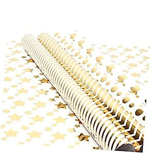 SOLUSTRE Wedding Wrapping Paper Gold Print Wrapping Paper
