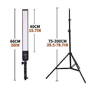 GIJUANRING 2 Packs Dimmable Bi-Color LED Video Light with Tripod Stand Bag Photography Lighting Kit for Camera Video Studio YouTube Product Photography Shooting,376 LED Beads, 3200-5500K,CRI 96+