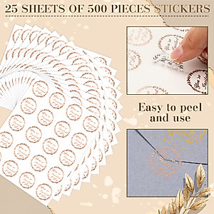 500 Pcs You're Invited Seals Stickers for Wedding Invitations Wedding Stickers for Envelopes Rose Gold Envelope Seals Envelope Stickers DIY Handmade Wedding Labels, 1.3 Inches