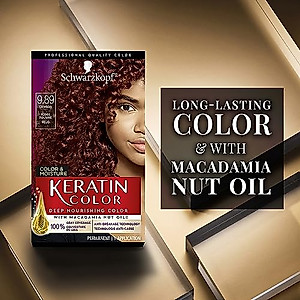 Schwarzkopf Keratin Color, Color & Moisture Permanent Hair Color Cream, 9.89 Crimson