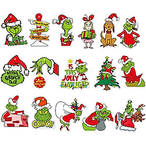 32PCS Christmas Tree Hanging Decorations,Double Side Print Holiday Xmas Ornaments Christmas Decorations Indoors Home Decor