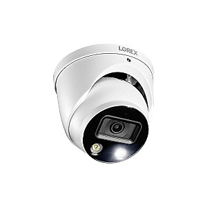Lorex 4K Ultra HD Smart Deterrence Indoor/Outdoor IP Metal Dome Security Add-On Camera with Smart Motion Detection Plus | Two-Way Talk Audio (Requires Recorder)
