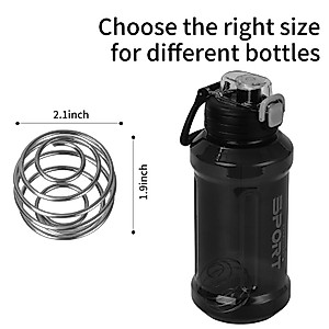 6 Pcs 2.1-Inch Large Size Shaker Balls for Protein Shakes,Milkshake,Salad Dressing and Drinking Bottle, Stainless Steel Shaker Ball,Blender Ball Replacement