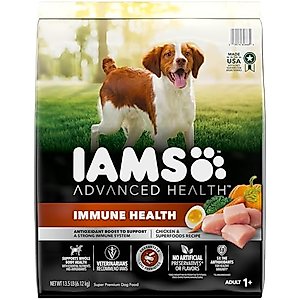 IAMS Advanced Health Immune Health Adult Dry Dog Food Chicken & Exclusive Superfoods Medley Recipe, 13.5 lb. Bag