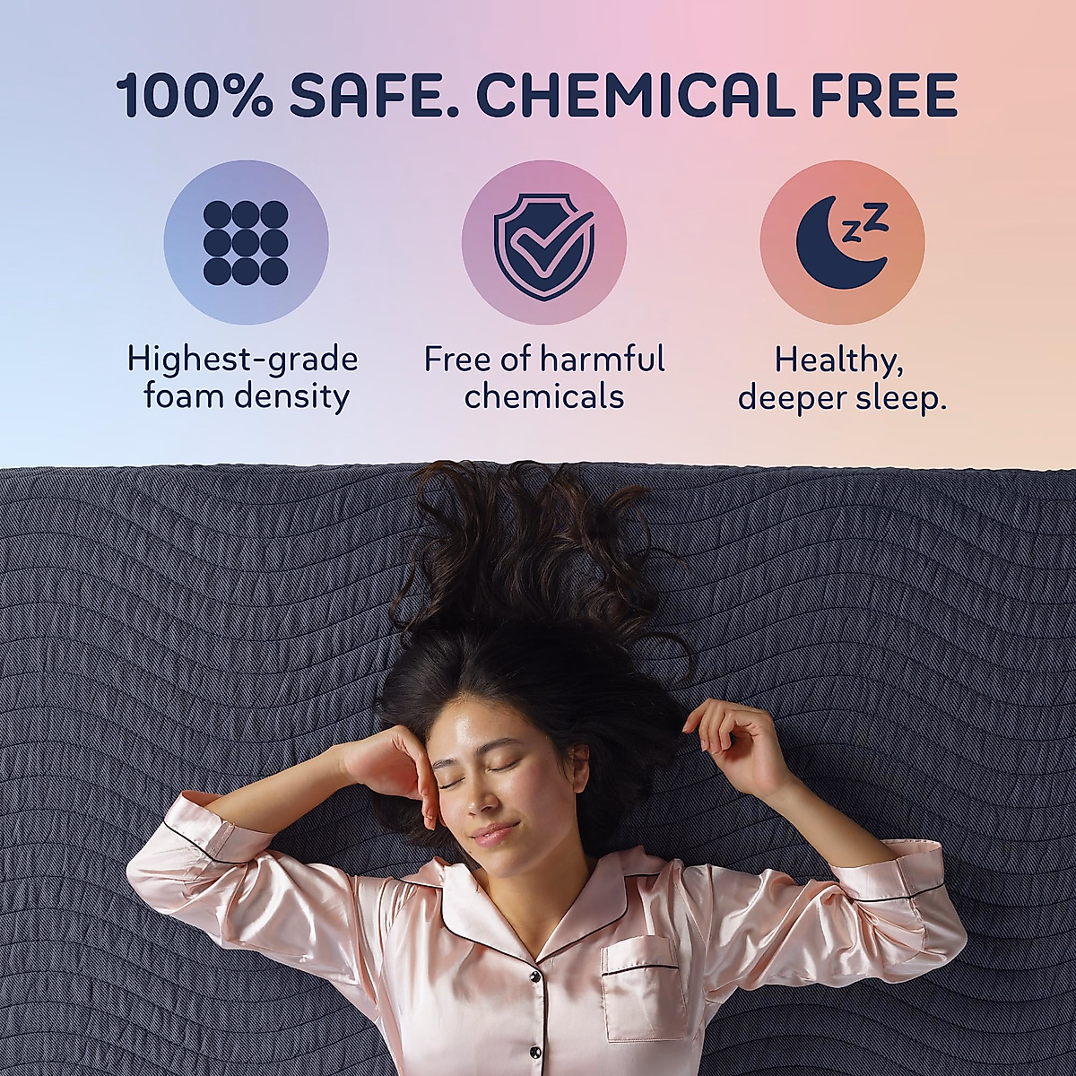 ZIWI Zipp Mattress, New Interlocking Foam Design, All-in-One Comfort, Support & Cooling, Better Than Memory Foam, Chemical-Free Materials, No-Risk 100-Night Trial, 20-Year Warranty, King