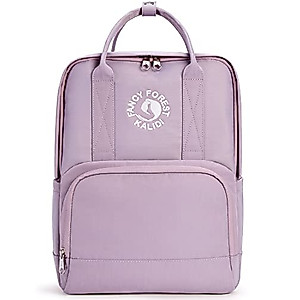 KALIDI Laptop Backpack Casual Women School Bag for 15.6inch Laptop Travel Back Pack with Handle, Water Resistant College High School Girls Work Backpack, Purple