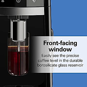 Hamilton Beach One Press Programmable Dispensing Drip Coffee Maker with 14 Cup Internal Brew Pot, Removable Water Reservoir, Black Next Gen (47601)