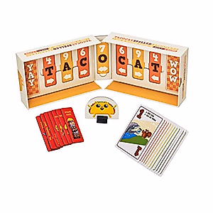 Tacocat Spelled Backwards by Exploding Kittens - 2 Players - Ages 7+ - 15 Minutes to Play - Clever Family Board Game - Couples Game, Family Game Night, Kid and Adult Board Game