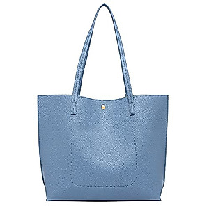 Lieseh Women's Bohemian Tote Bag for Shoulder and Hand with Inner Pocket (Blue)