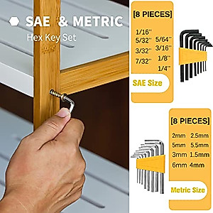 WHOMASS Magnetic Screwdriver Set 51 PCS with Case and Supper Magnet, Professional Screwdriver Set Includes Slotted/Phillips/Hex/Torx/Square/Pozi Head Non-Slip for Repair Home Improvement Craft