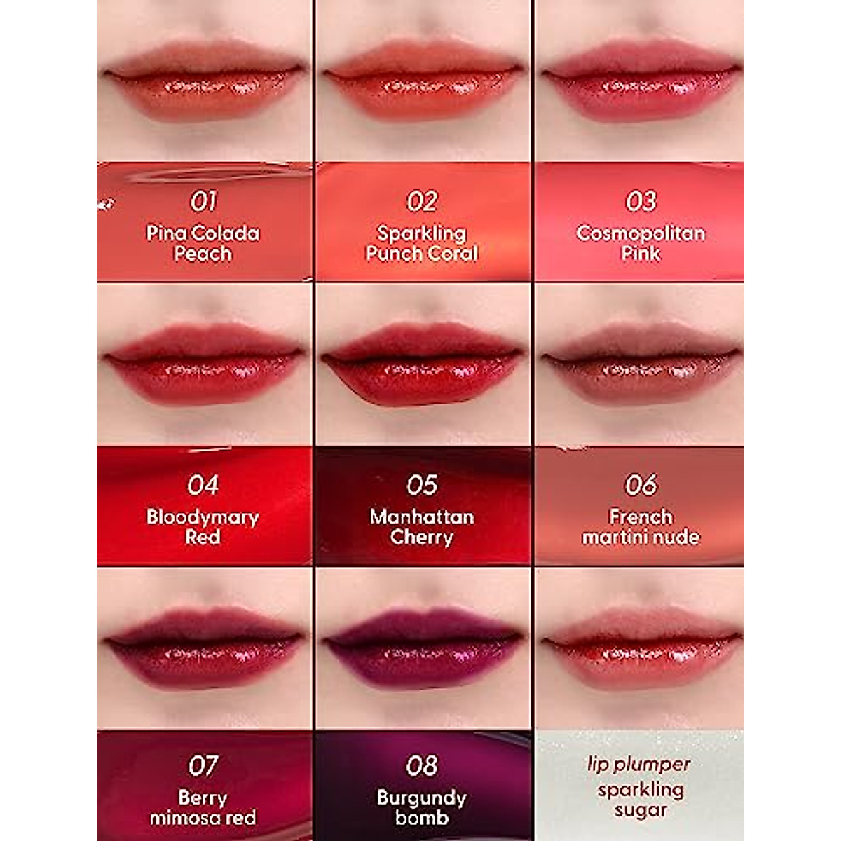 It's SKIN Tincy All-Day Semi-Matte Lip Stain Tint 0.13oz (01 Pina Colada Peach) - Non-Transfer Wear | Smooth Satin Finish, Rich Pigmentation | Moisturizing, Comfortable Vivid Color for Lasting All-Day