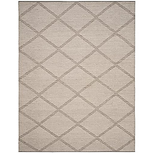 Safavieh Montauk Collection 10' x 14' Grey MTK821A Handmade Cotton Living Room Dining Bedroom Area Rug
