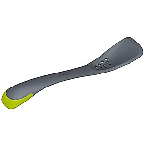 Joseph Joseph Uni-Tool 5-In-1 Utensil Slotted Solid Spoon Spatula Turner Slicer Kitchen All-In One Space Saving, Gray 12 long