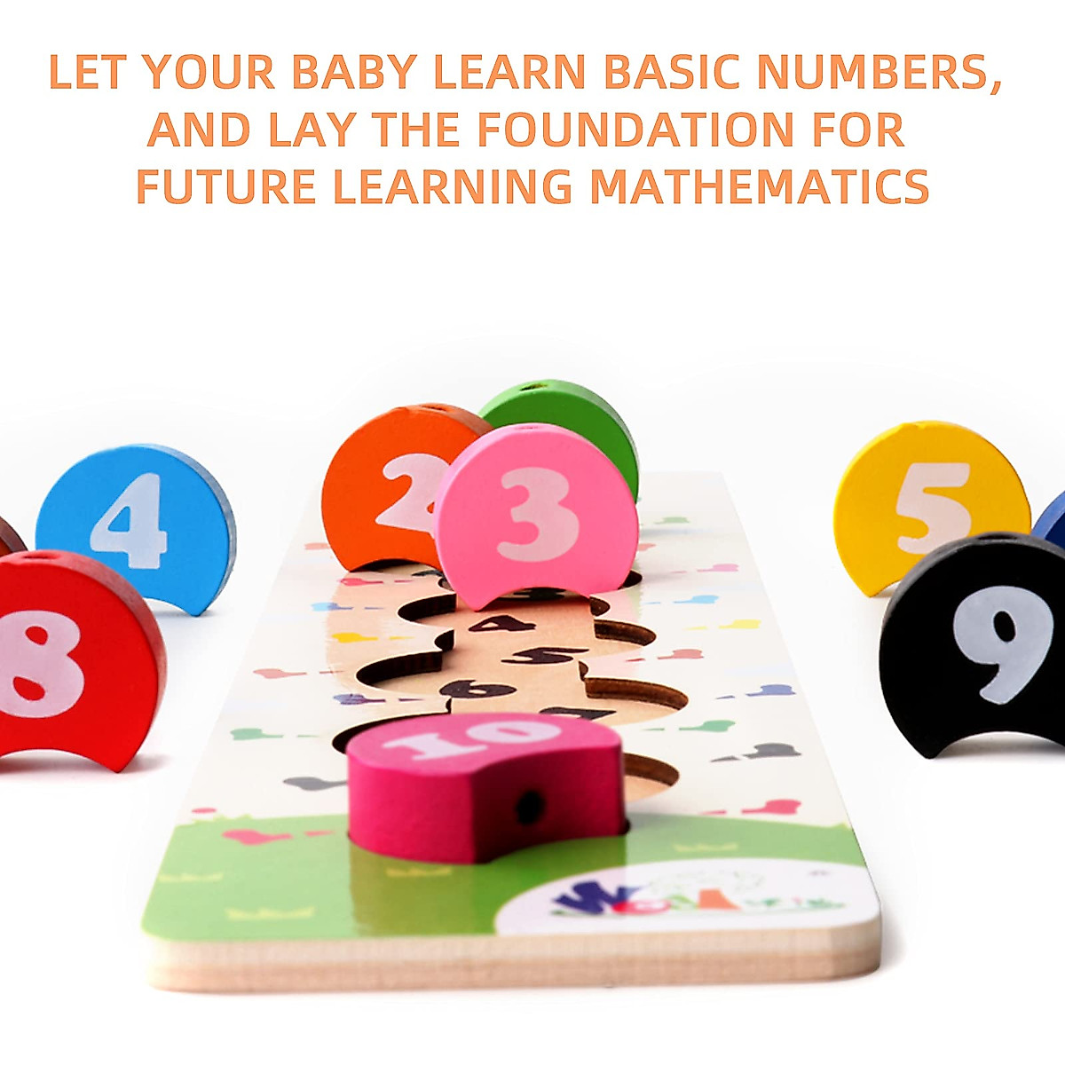 Doyolta Wooden Lacing Toy, Montessori Toys for Toddlers 3 Year Old, Wooden Puzzles Lacing Beads Preschool Toys, Fine Motor Skills Early Educational Toy for Toddler Boys Girls