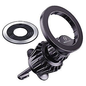 WixGear Compatible for MagSafe Car Mount [8 Strong Magnets] Magnetic Phone Holder for Car Hands Free iPhone Car Holder Mount Fit for iPhone 14 13 12 Pro Plus [New 2023 Model]