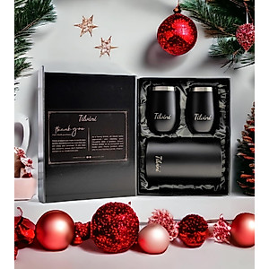 Insulated Wine Chiller Bucket & Wine Tumblers Silk Gift Box Set. Portable Wine Bottle Chiller For Picnic, Entertaining. Love Is Blind Wine Gift For Couples. Champagne Ice Bucket Outdoor Wine Glasses