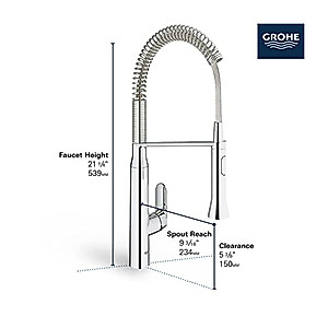 Grohe K7 Medium Semi-Pro Single-Handle Standard Kitchen Faucet