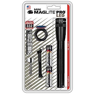 Maglite SP2P01C: Mini Led 2 Cell Aa Pro Flashlights Black