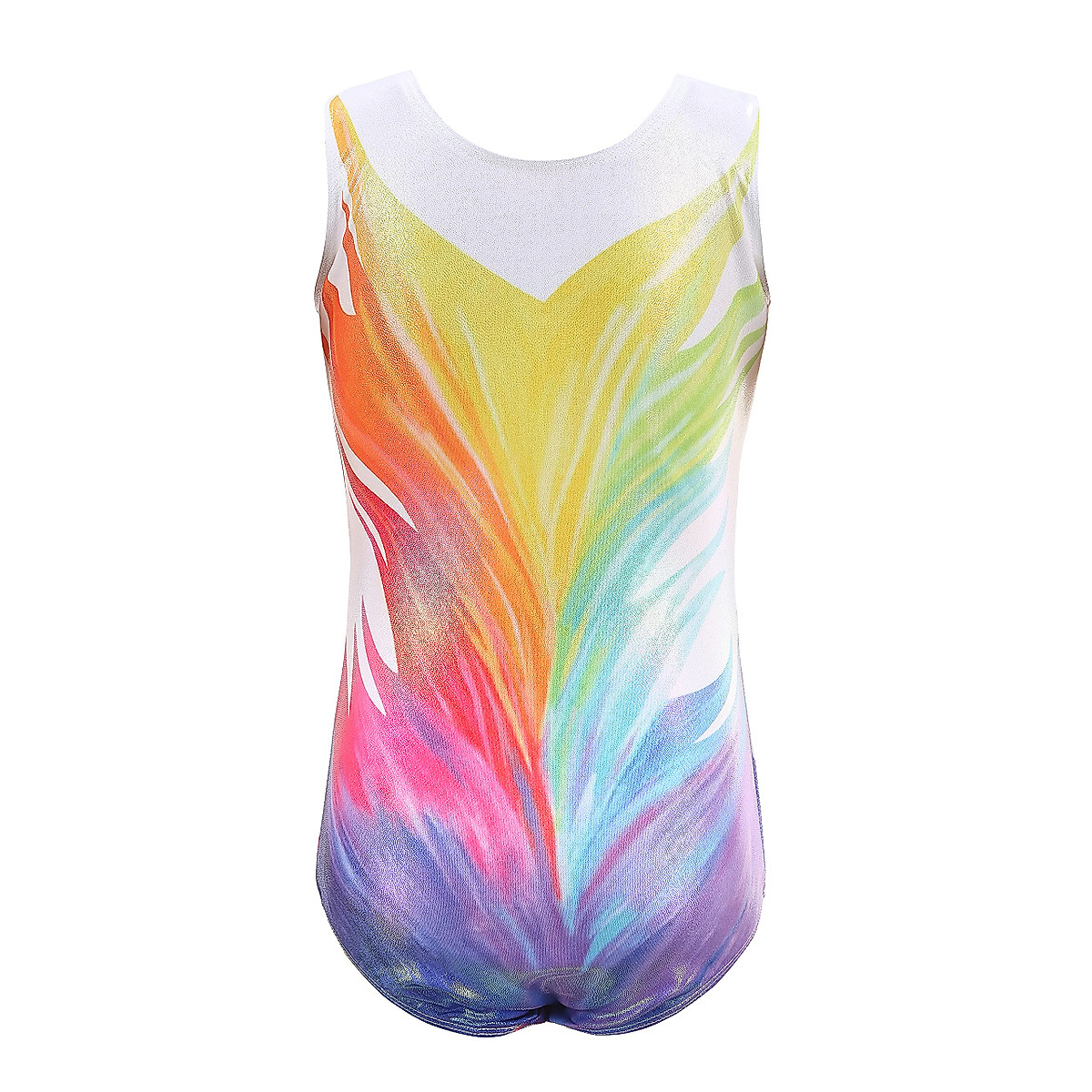 NXmaoyi Girls Gymnastics Leotards Sleeveless Dance Leotard Sportswear 5-14 Years (Diamond MutiColor, 11-12 Years)