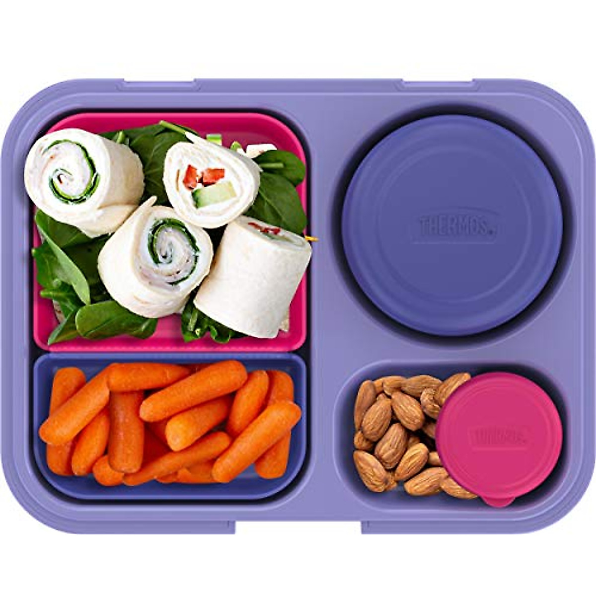 THERMOS Kids Freestyle Kit Purple Food Storage System, 8 piece set