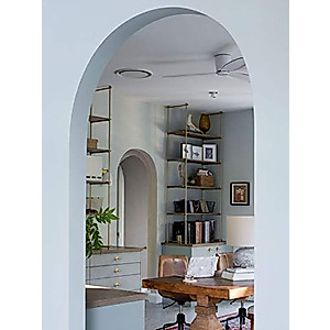 Lucci Air 21287001 Radar DC Ceiling Fan, 52 Inch, White with White Blades