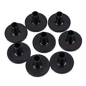 Cymbal Sleeves, RiToEasysports 8 Pcs Plastic Black Drum Long Cymbal Sleeves Drum Kit Cymbal Support Musical Instruments Accessory Cymbal Sleeves
