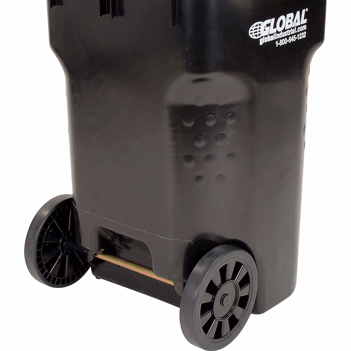 Otto 65-Gallon Mobile Trash Container, Black