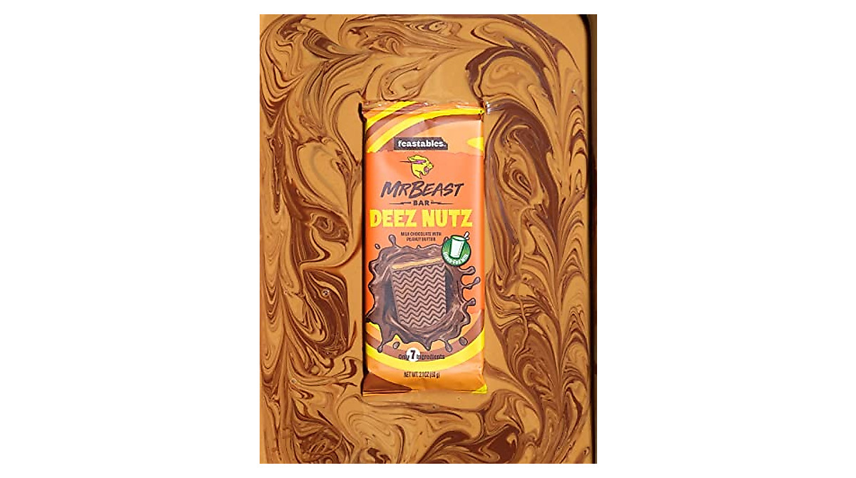 Feastables MrBeast Milk Chocolate - Deez Nuts Flavor