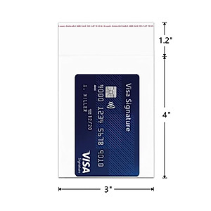 3" x 4" Cellophane Bags Self Adhesive 200pcs Clear Cello Jewelry Bags Small Self Sealing Plastic Bags 1 Mil for Earrings Candies Bakery Candle Cookie Soap Card (18 Sizes to choose from)