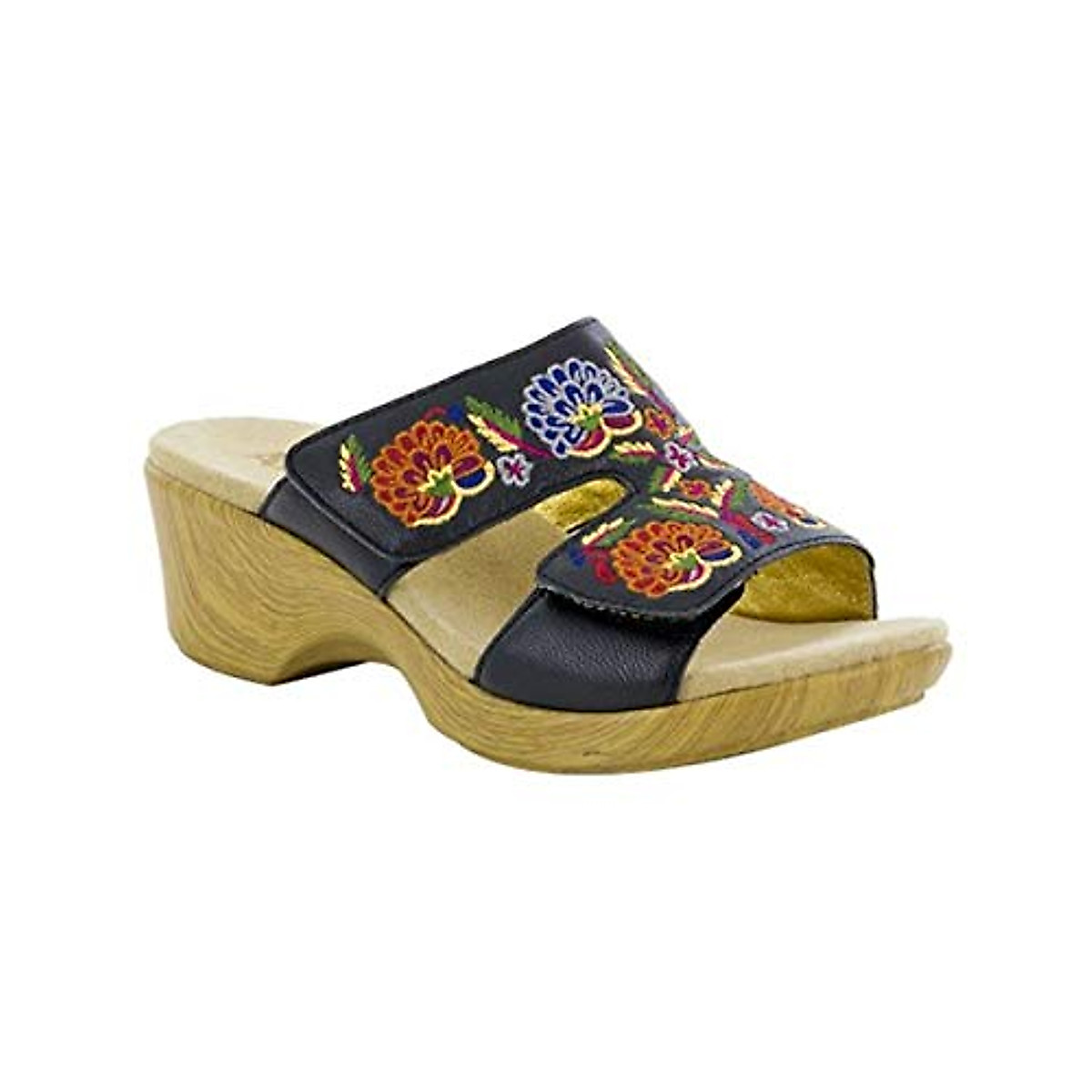 Alegria Women's "Linn" Sandal-Black Needles & Pins-36 B/M EU (6-6.5 US)