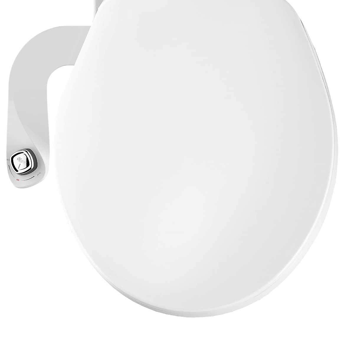 Bio Bidet by Bemis 70 Toilet Seat with Perfect Fit, Fresh Water Spray, Non-Electric, Easy to Install Bidet, ROUND, White