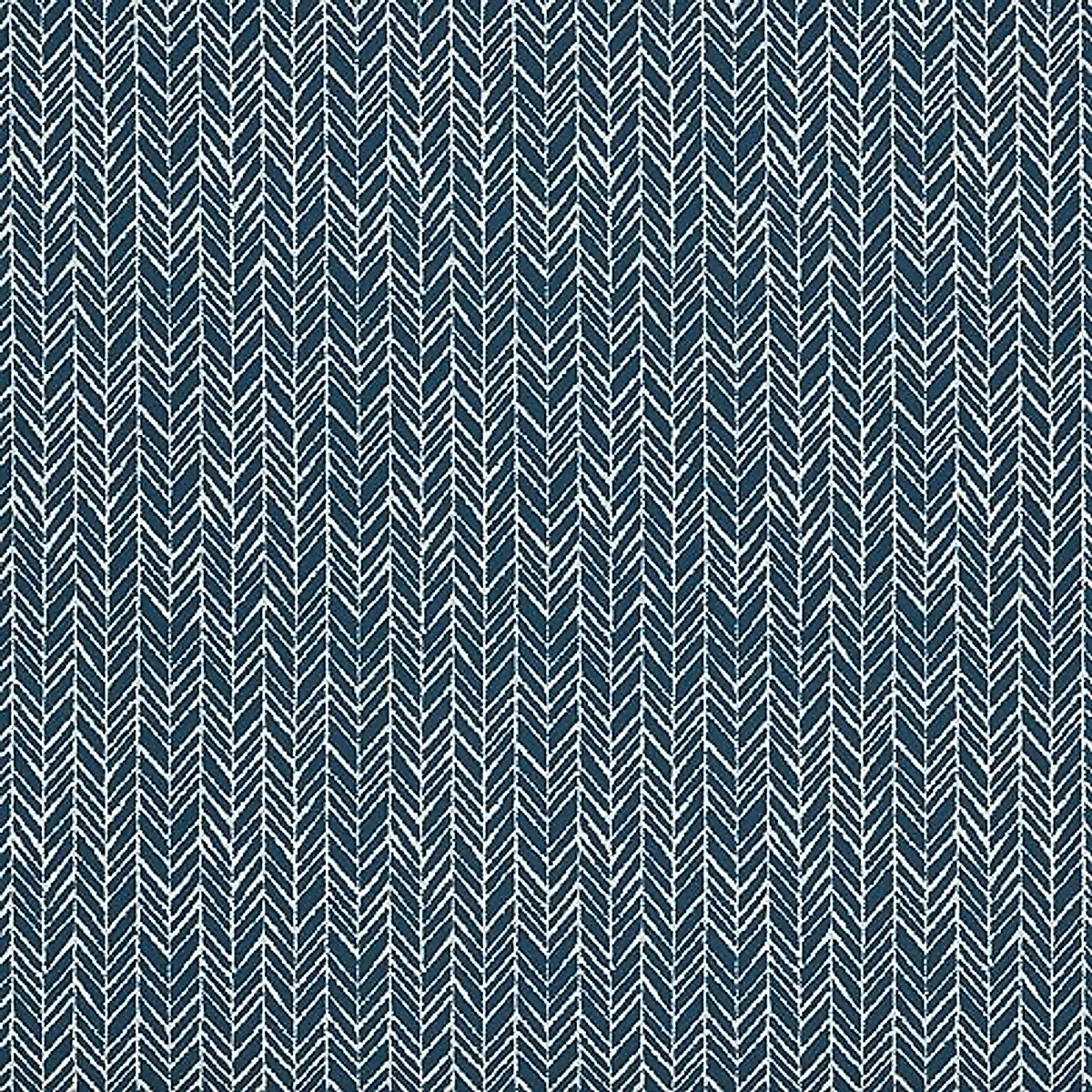 Pillow Perfect Outdoor/Indoor Herringbone Ink Tufted Seat Cushions (Round Back), 2 Count (Pack of 1), Blue