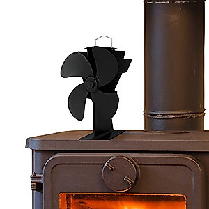 Home-Complete Stove Fan- Heat Powered Fan for Wood Burning Stoves or Fireplaces-Quiet and Low Maintenance, Disperses Warm Air Through House
