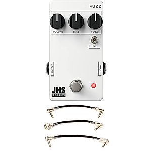 JHS 3 Series Fuzz Pedal with 3 Patch Cables
