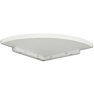 Ballucci Corner Shelf Wall Mount, Wood Floating Corner Shelf, for Bedroom, Living Room, Bathroom, Kitchen, Office, Kids Room, TV 12 x 12 inches, White