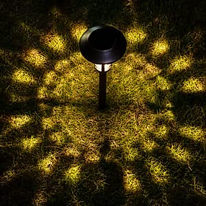 GIGALUMI 6 Pack Super Bright Solar Lights Outdoor Waterproof, High Lumen Solar Garden Lights, Metal Solar Pathway Lights Outdoor, Solar Sidewalk Lights for Yard, Patio, Landscape, Walkway