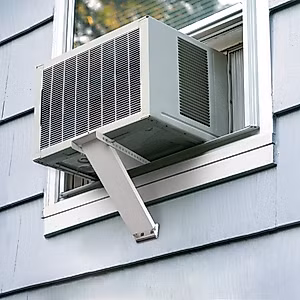 Ivation Universal Air Conditioner Support Bracket | 19” Easy-Install Adjustable Platform for AC Units Up to 170 Lbs. | Support Leg with Rubber Foot, Built-in-Level & Extenders for All Window Types