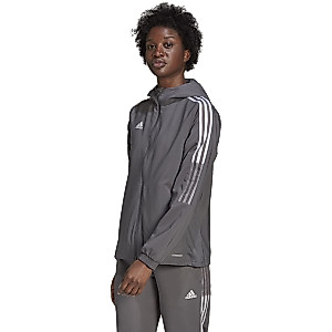adidas womens Tiro 21 Windbreaker Team Grey Medium
