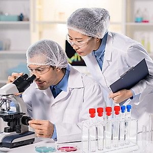 2 Sets Test Tube Rack Toy Containers with Lids Containers for Beads Test Tube Holder Lab Toy Storage Shelves Plastic Container with Lid Plastic Tube Holder Student Glass