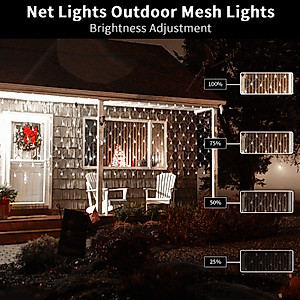 ZAIYW Large Net Lights Outdoor Mesh Lights 660 LED Fairy Net Lights Plug in, 20ft x 13ft with Remote for Indoor Outdoor Curtain Bush Party Wedding Backyard Wall Christmas Tree Decor (Cool White)