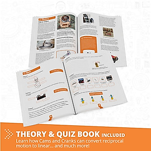 Engino- STEM Toys, Mechanics Cams & Cranks, Construction Toys for Kids 9+, Fun Educational Toys, Gifts for Boys & Girls (8 Model Options), STEM Building Toys