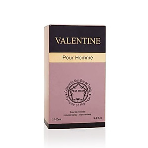META-BOSEM Valentine Milano, Cologne for Men Eau De Toilette Natural Spray | Woody and Spicy Scent | Masculine Captivating Fragrance | Casual and Formal Wear, 3.4 Fluid Ounce/100 Ml