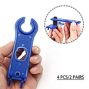 CATOSUM 2 Pair Solar Spanner Wrench for MC4 Connectors, Solar Connector Tool Assembly Spanners Wrenches, Solar Panel Connector Tool, Solar PV Disconnect removal Tools