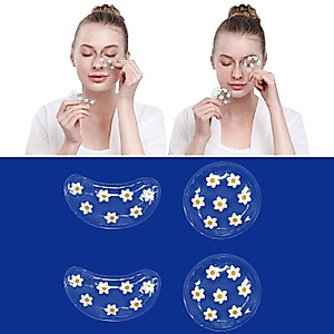 Gel Ice Pack Reusable Cooling Under Eye Pads and Patches, Hot Cold Treatment Pack for Redness,Pain Relief and Eye Relax