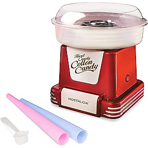 Nostalgia Cotton Candy and Snow Cone Machine Bundle - Retro Treat Makers