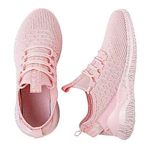 Omega Walk Women's Running Shoes | Stylish & Comfortable Walking Shoes for Women | Lightweight | Breathable | Slip-on Mesh Sneakers | Tennis Shoes | Perfect for Walking Travelling & Standing all-day