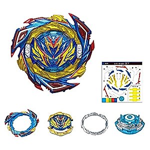 Konikiwa Bey Battling String Launcher, Savior Valkyrie Top Burst Launcher Set, Left and Right Spin Launcher DB Launcher Compatible with All Bey Burst Series - Blue