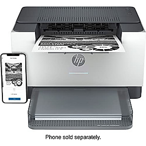 Hp Laserjet M20 Series Black-and-White Laser Printer, Mobile Device Printing, Automatic Two-Sided Printing, with 6 Months of Toner Through HP+, Wireless, White & Slate, with MTC Printer Cable