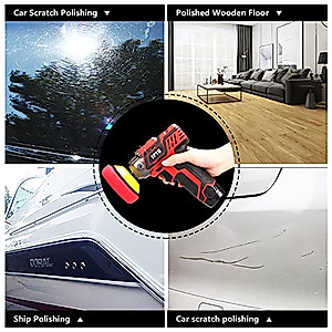 SPTA 12V Cordless Car Polisher Tool Sets, Cordless Drill Variable Speed Polisher and Buffer,1500mAh Li-ion Battery with Fast Charger and Polishing Pads for Car Detailing and Paint Polishing